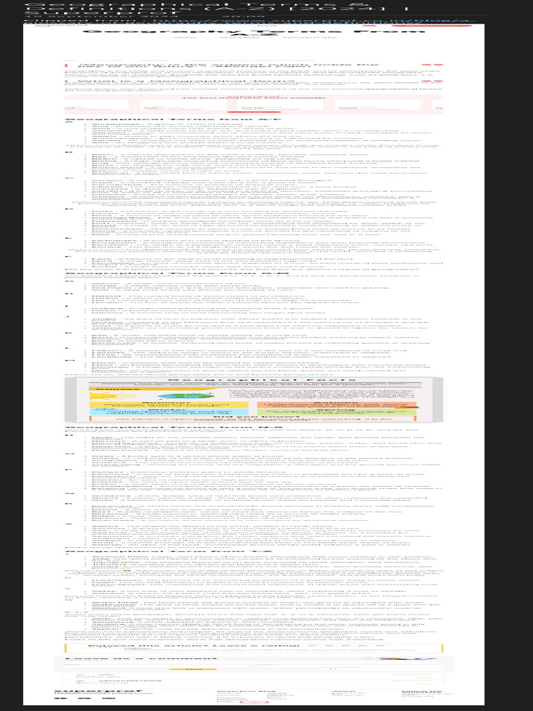 Geographical Terms | PDF