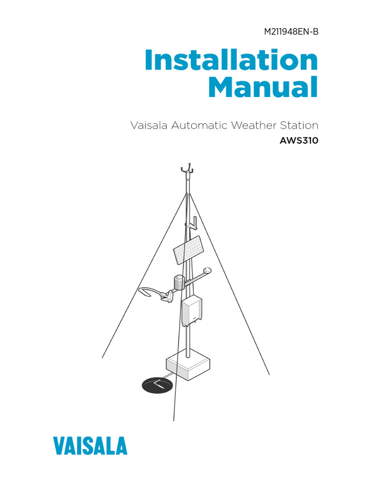 Vaisala AWS310 installation manual | PDF