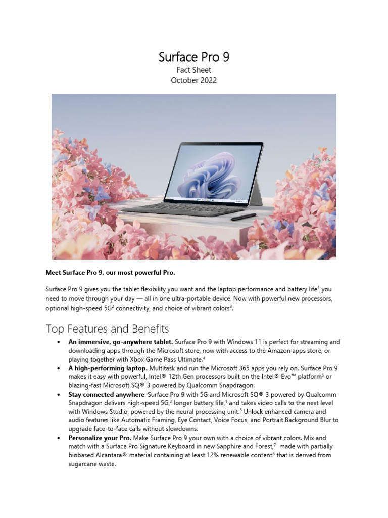 Surface Pro 9 | PDF