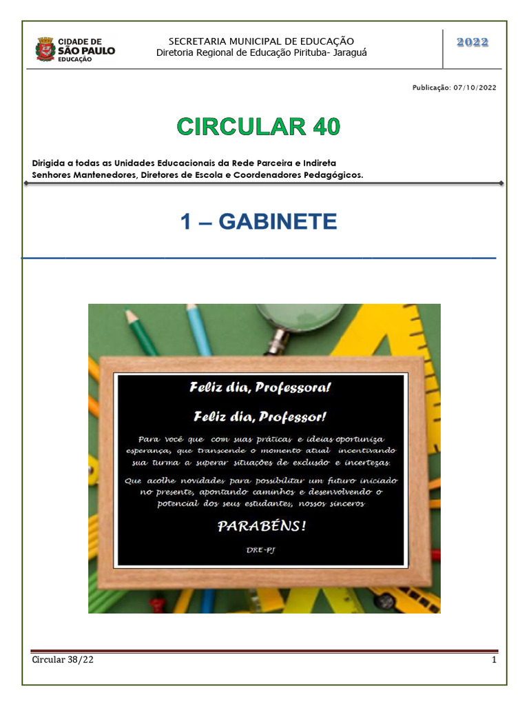 Circular 40 | PDF