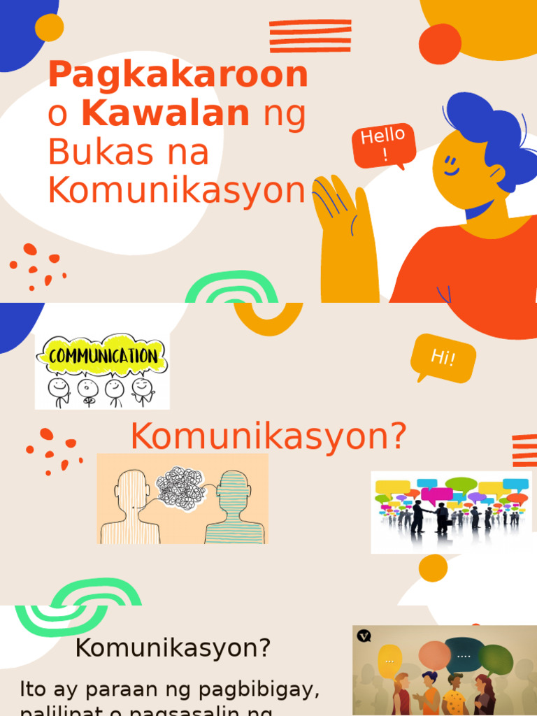 ESP 8 Kawalan o Pagkakaroon NG Komunikasyon Sa Pamilya | PDF