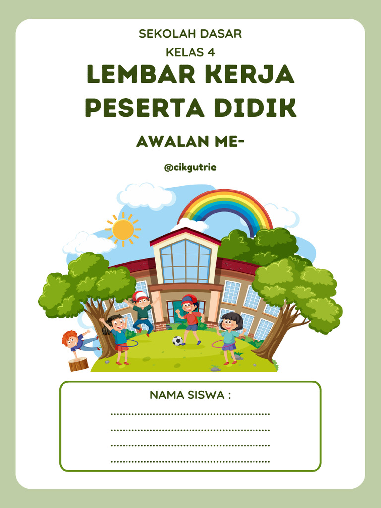 LKPD B.Indonesia Kelas 4 - Awalan Me | PDF
