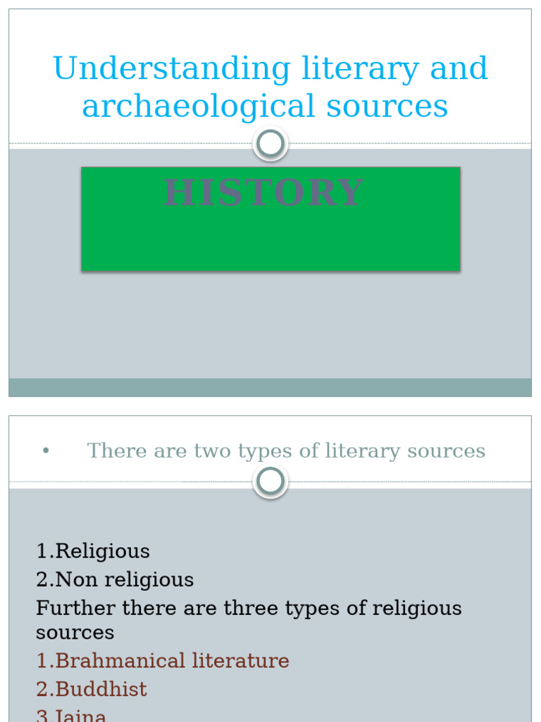 Understanding Literary and Archaeological Sources | PDF | History ...