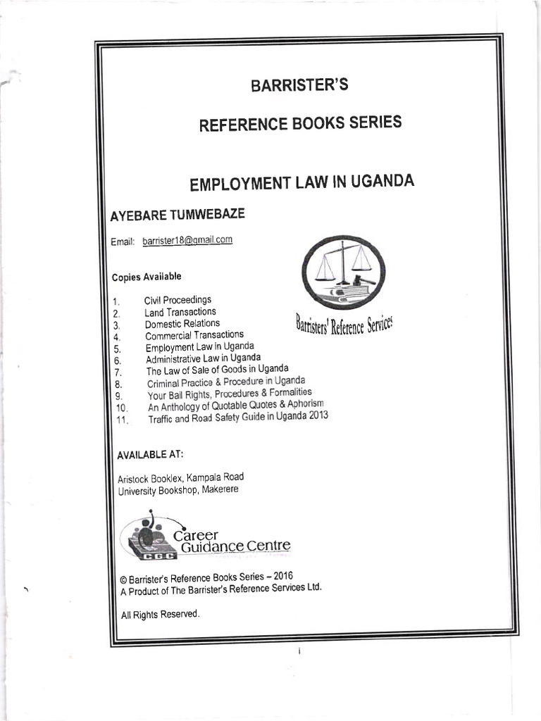 Employment Law in Uganda & The Employment Act | PDF