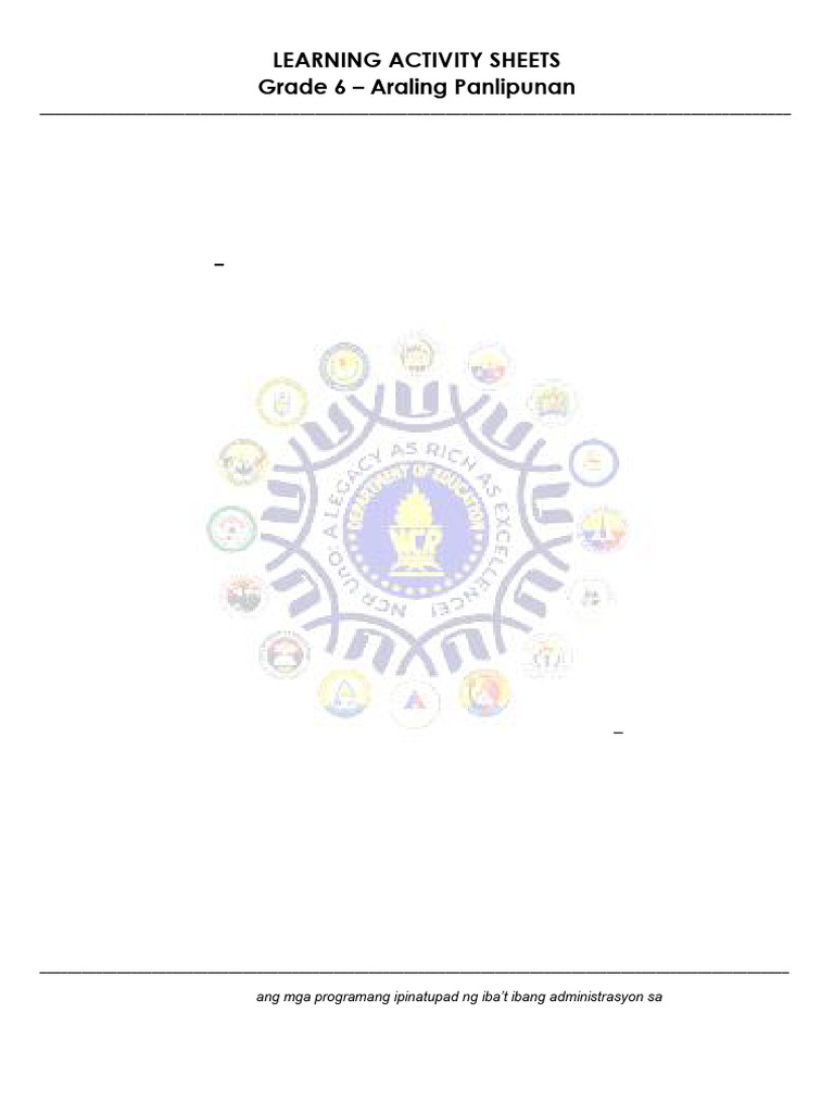 Ap6 Q3 Las Week5 6 | PDF | Southeast Asia | Philippines