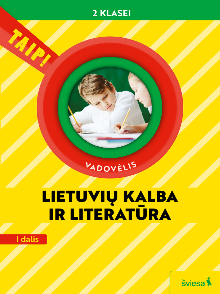 Lietuvių Kalbos Vadovėlis 2 Klasei 1 Dalis | PDF