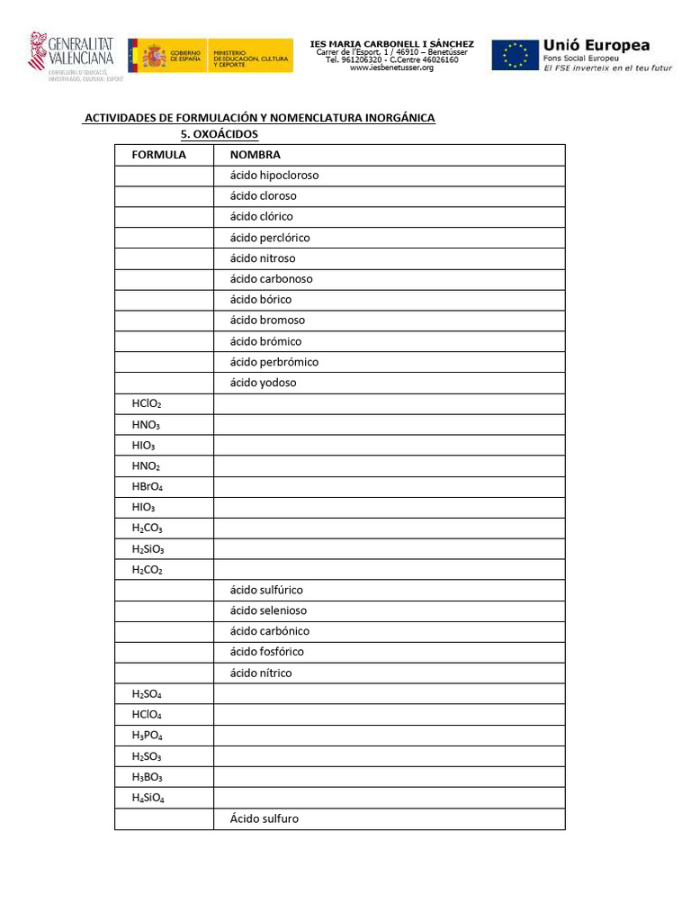 Ejercicios Formul Copm Ternarios | PDF