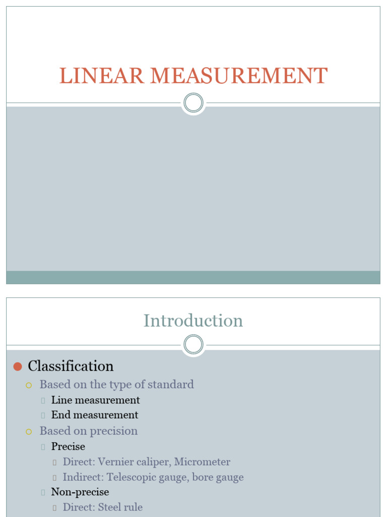 Linear measurement | PDF