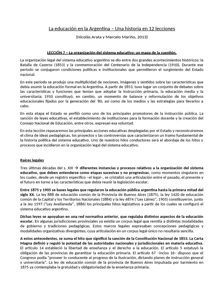 Resumen-Leccion 7-De-Arata y Mariño | PDF