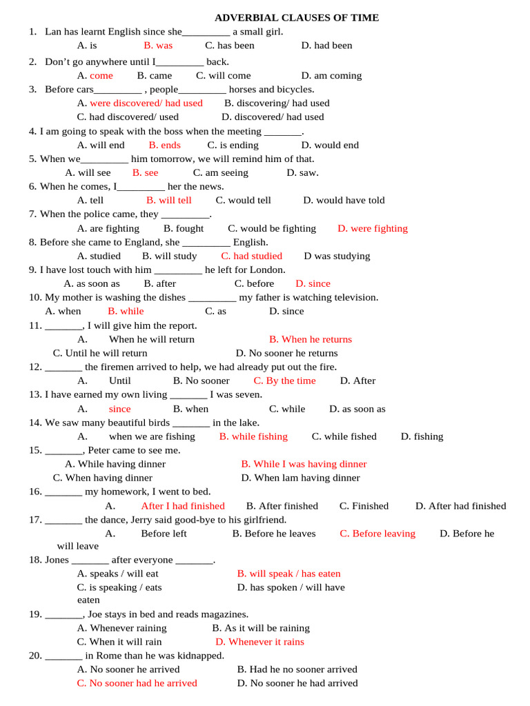 Clause of Time | PDF