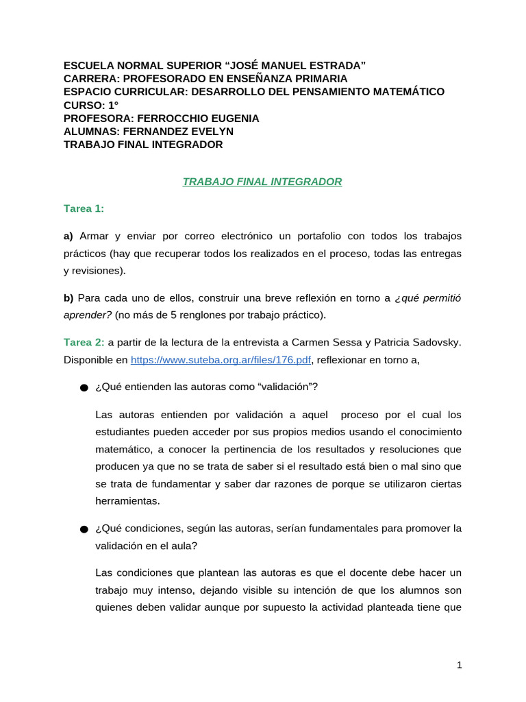 Trabajo Final Integrador | PDF