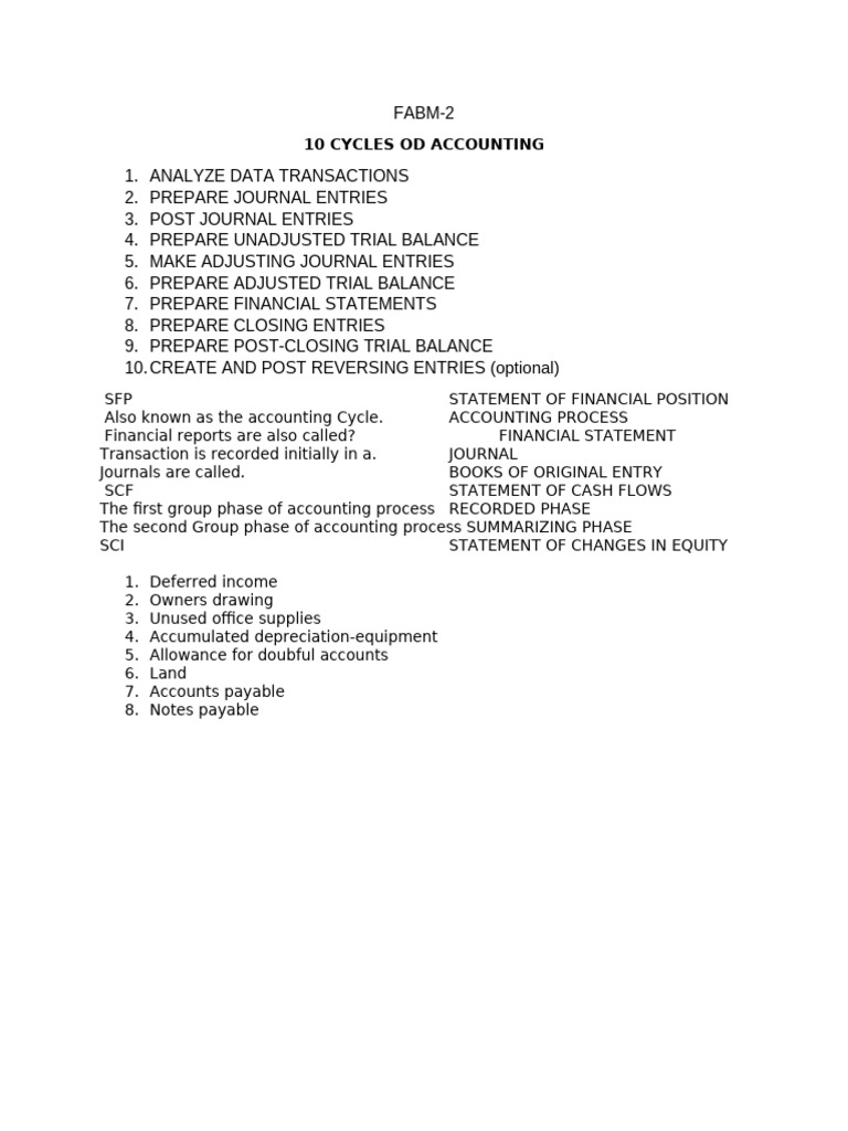 Fabm Hand Out | PDF