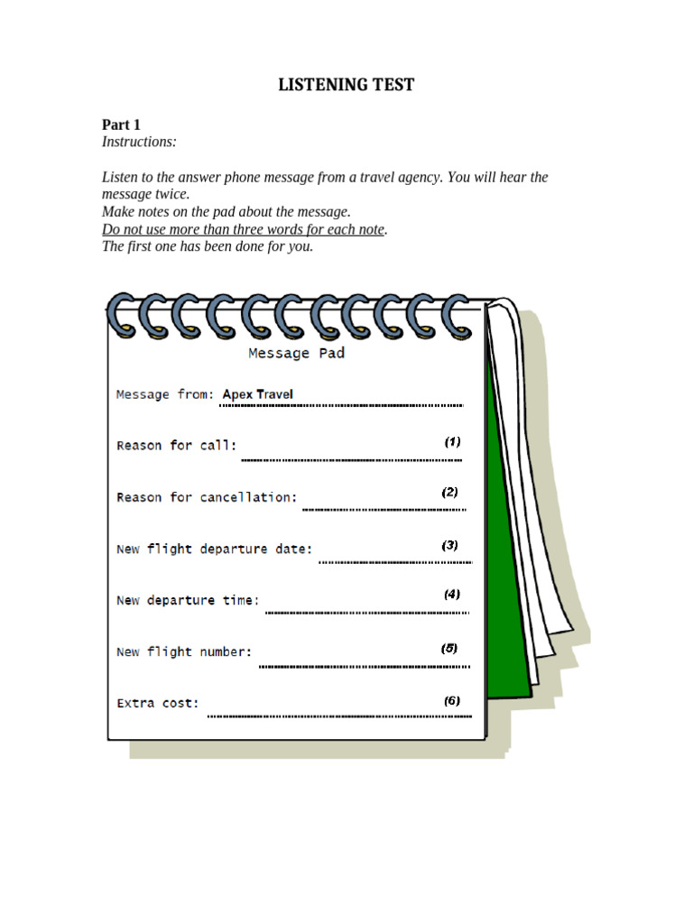 Placement Test Lis | PDF