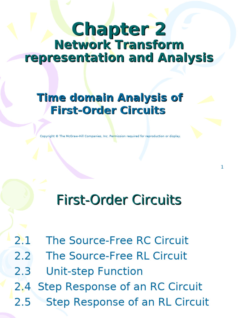 First Order and Second Circuit Analysis | PDF