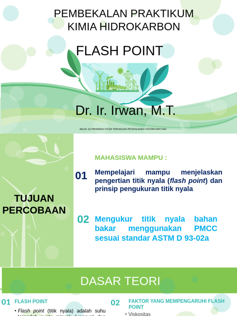 Pembekalan Praktikum Flash Point | PDF