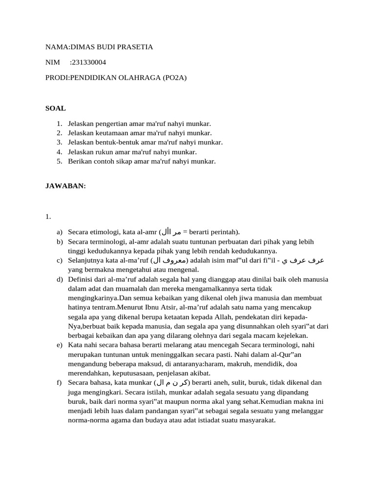 TUGAS 13 AGAMA DIMAS | PDF