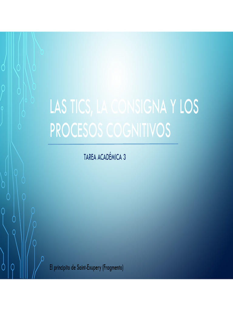 Las Tics, LA CONSIGNA Y Los Procesos | PDF | Maestros | Enseñando