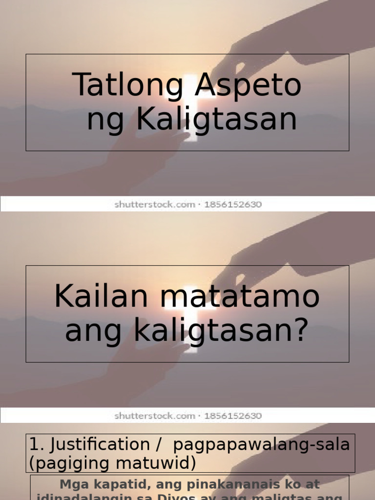 Tatlong Aspeto NG Kaligtasan | PDF