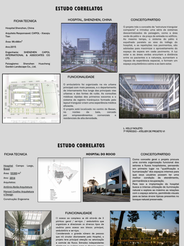 Estudo Correlato - Arquitetura Hospitalar | PDF | Hospital