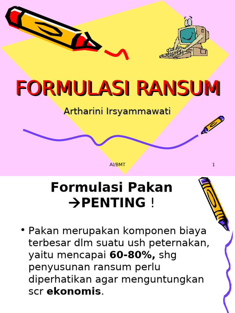 Formulasi Ransum | PDF