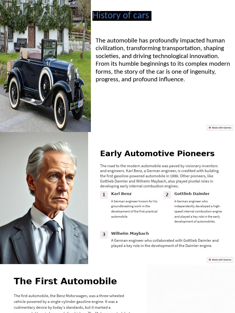 History of Cars | PDF