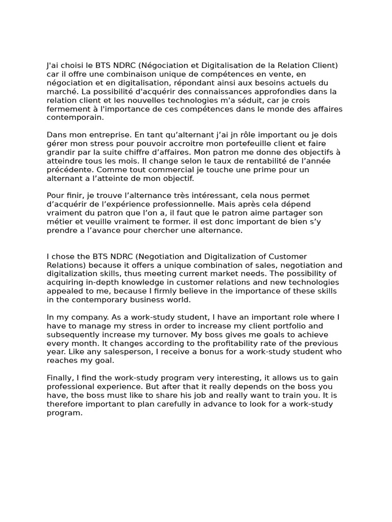 pourquoi bts ndrc | PDF
