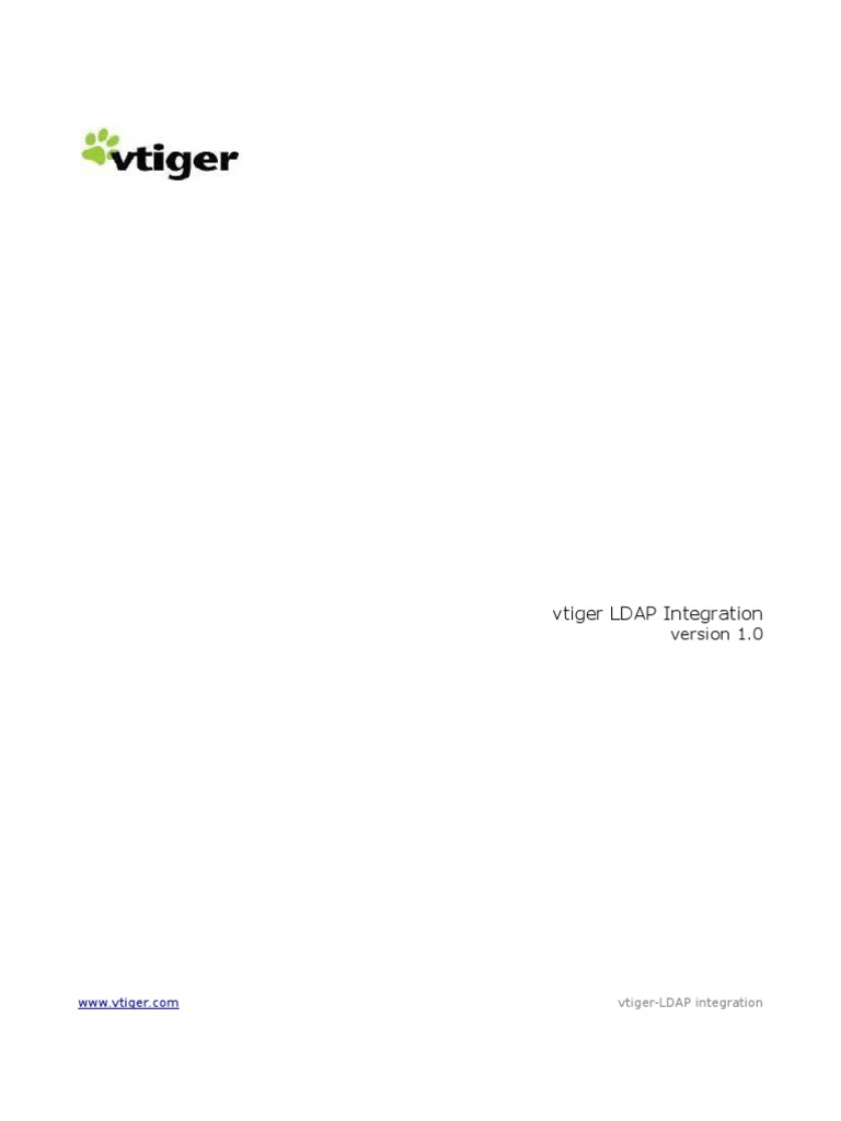 Vtiger Ldap Integration v1.0 | PDF | Computer Security | Security