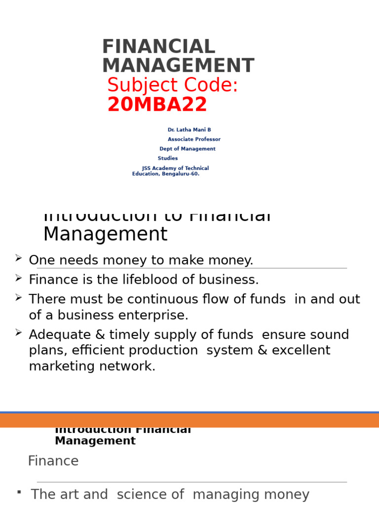 Mod 1 - Introduction To FM | PDF