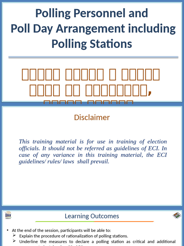 Polling Party Etc | PDF