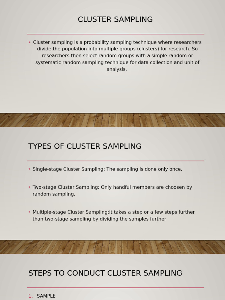 Cluster Sampling | PDF