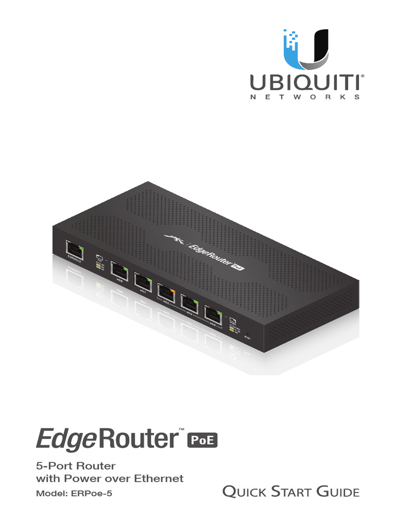 EdgeRouter PoE 5 QSG | PDF