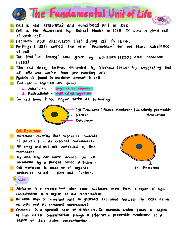The Fundamental Unit of Life | PDF