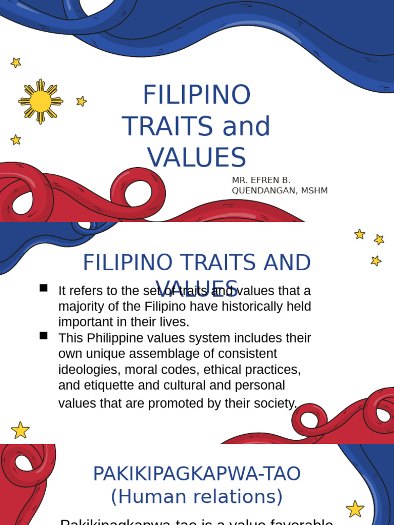 Filipino-Traits-and-Values (1) | PDF