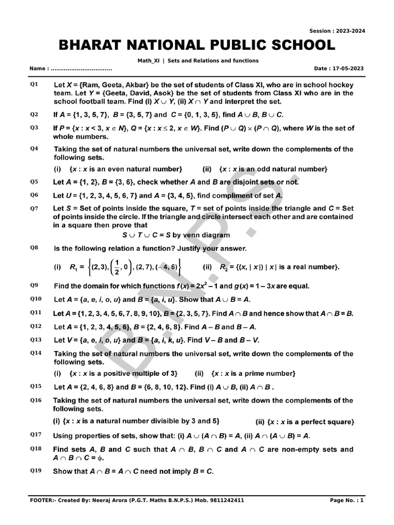 Maths HHW Assign. | PDF