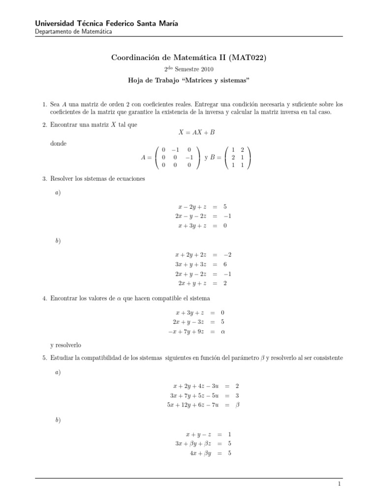 Matrices 2 | PDF