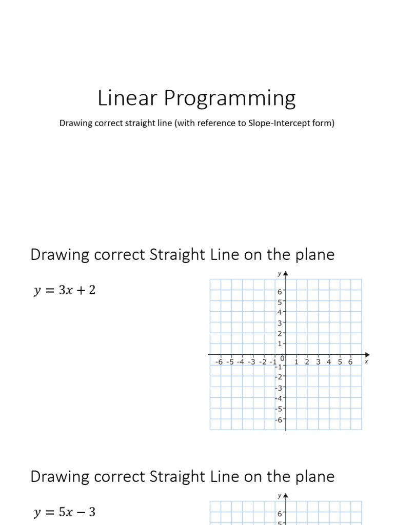 1. Drawing Correct Straight line on plane (Question) | PDF