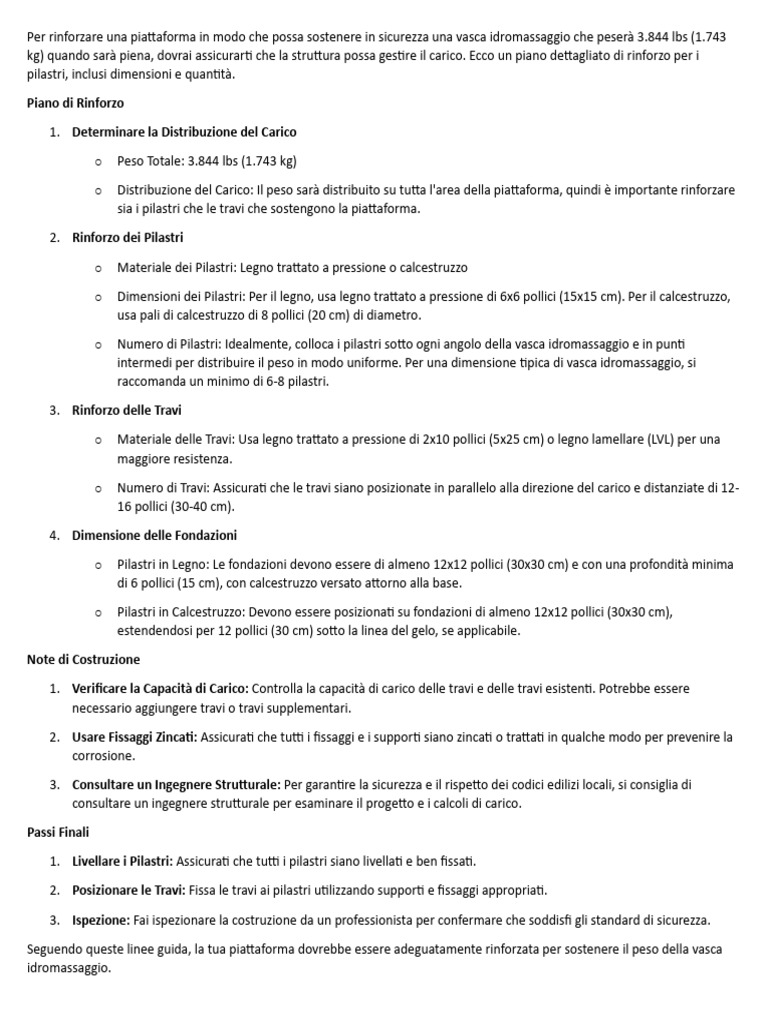 Reinforcement Plan - Italian | PDF