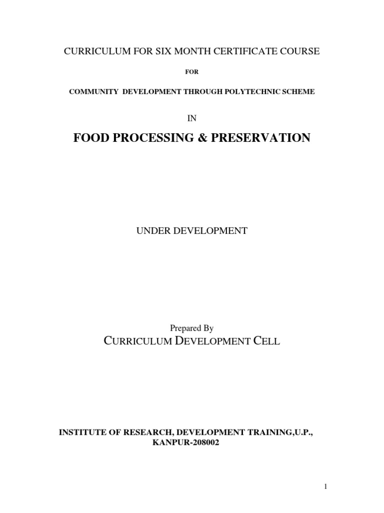 Food Processing | PDF | Cooking, Food & Wine