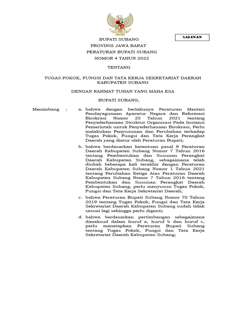 1 TUPOKSI SETDA Salinan | PDF