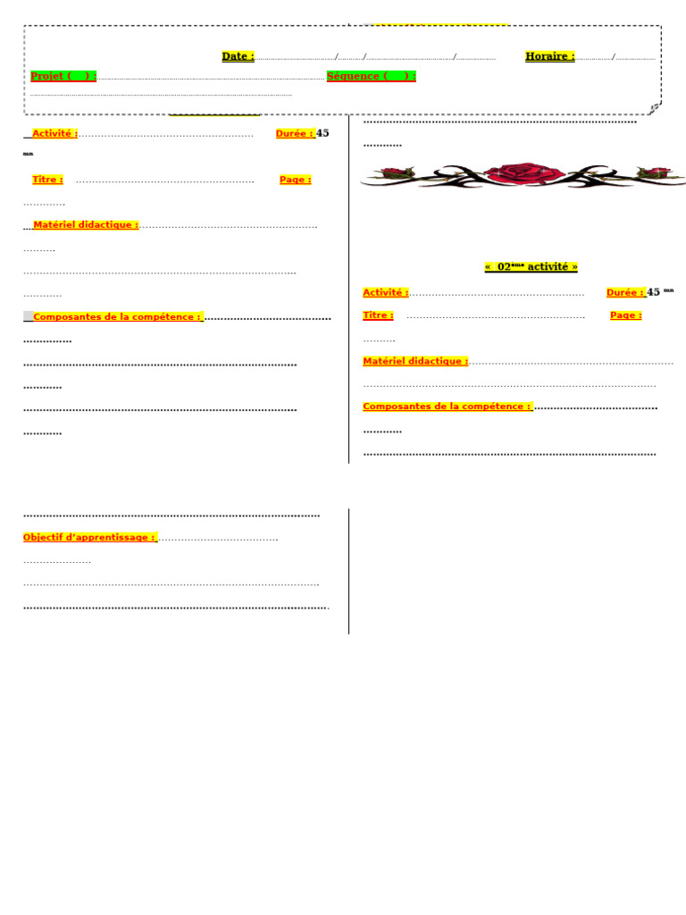 Cahier Journal - Docx Version 1 | PDF