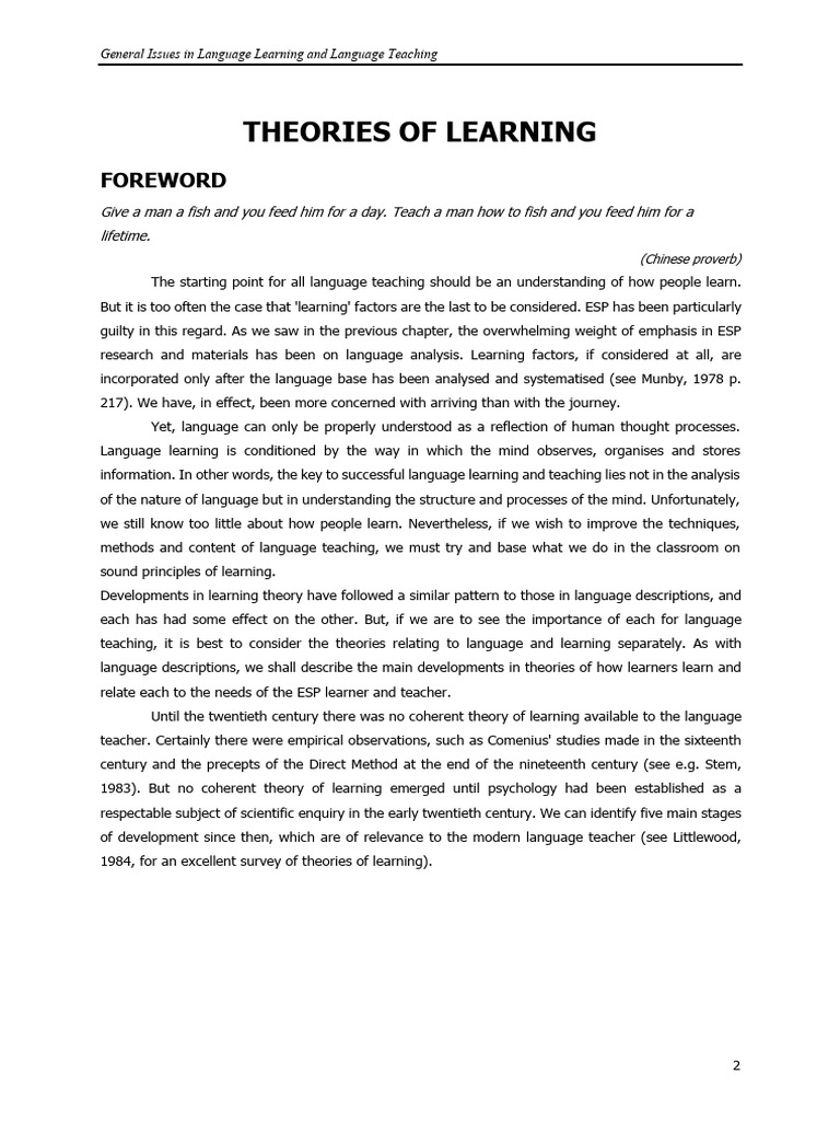 Part 1 - Theories | PDF