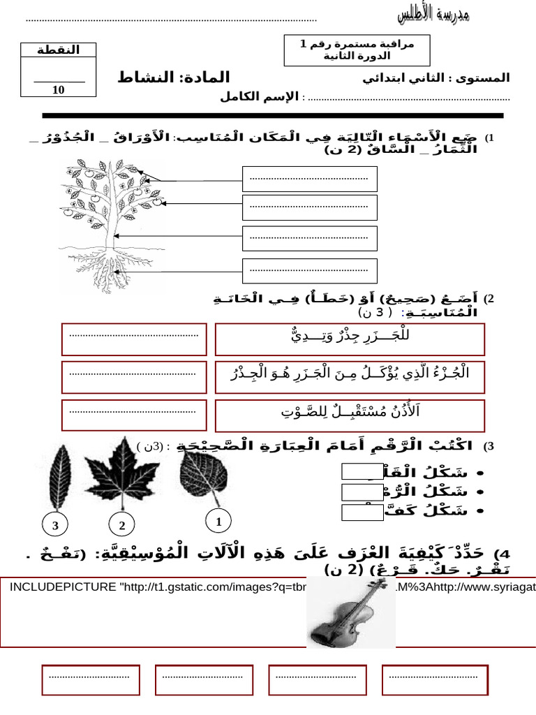 Devoir 1 Palier 1 Nachat 3ilmi 2trim 2aep | PDF