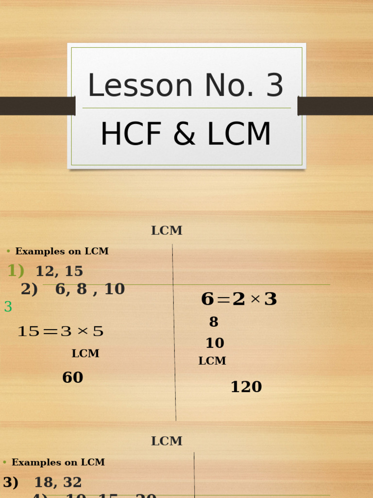 7th HCF & LCM-1 | PDF