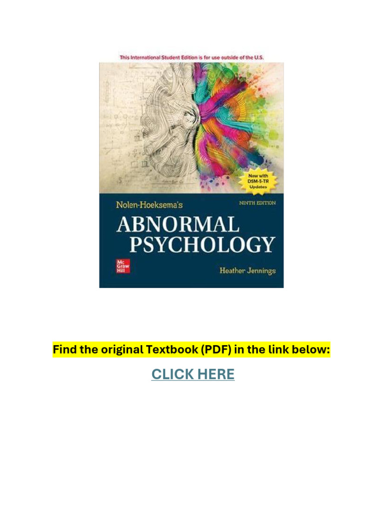 Understanding Abnormal Psychology Basics | PDF | Mental Disorder ...