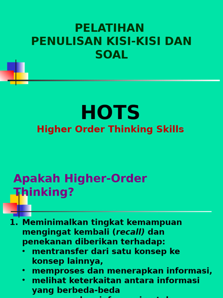 Materi HOTS | PDF