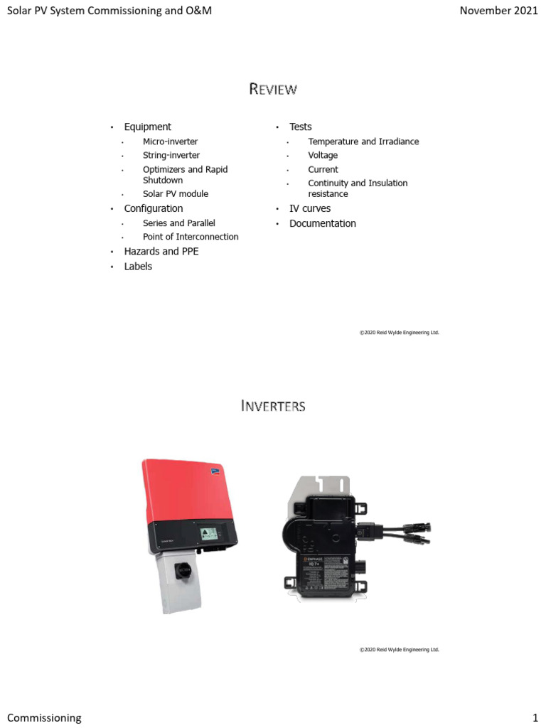 Solar PV System Commissioning Guide | PDF | Photovoltaic System ...