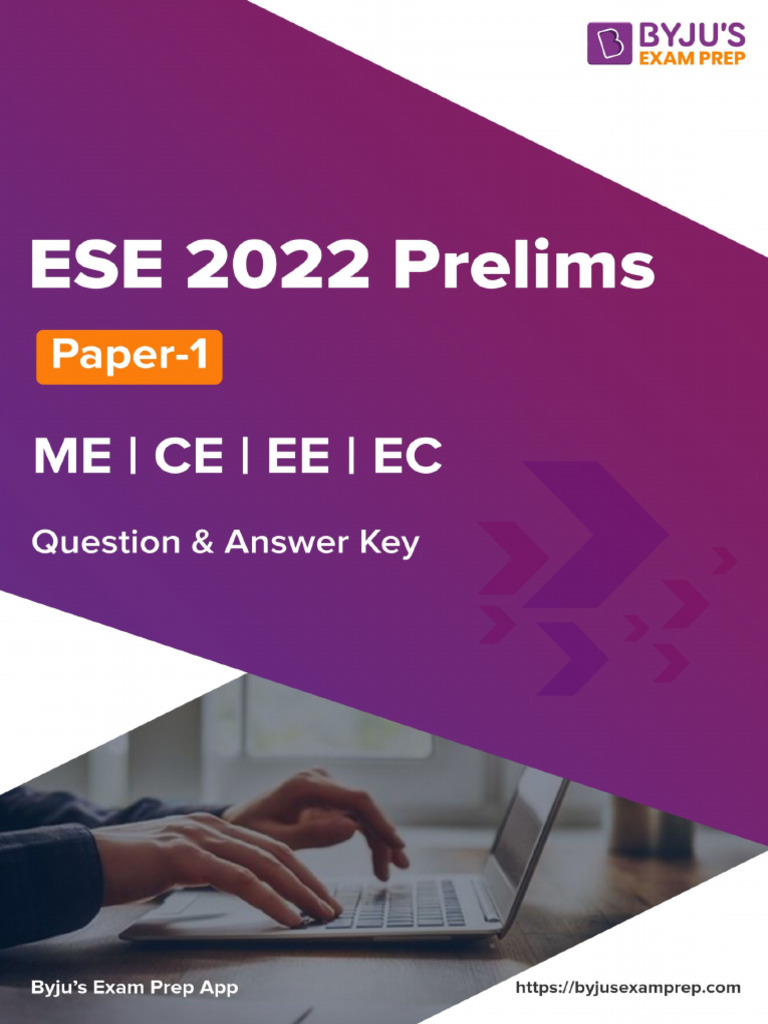 Ese 2022 Prelims Paper 1 Question Solution 45 | PDF