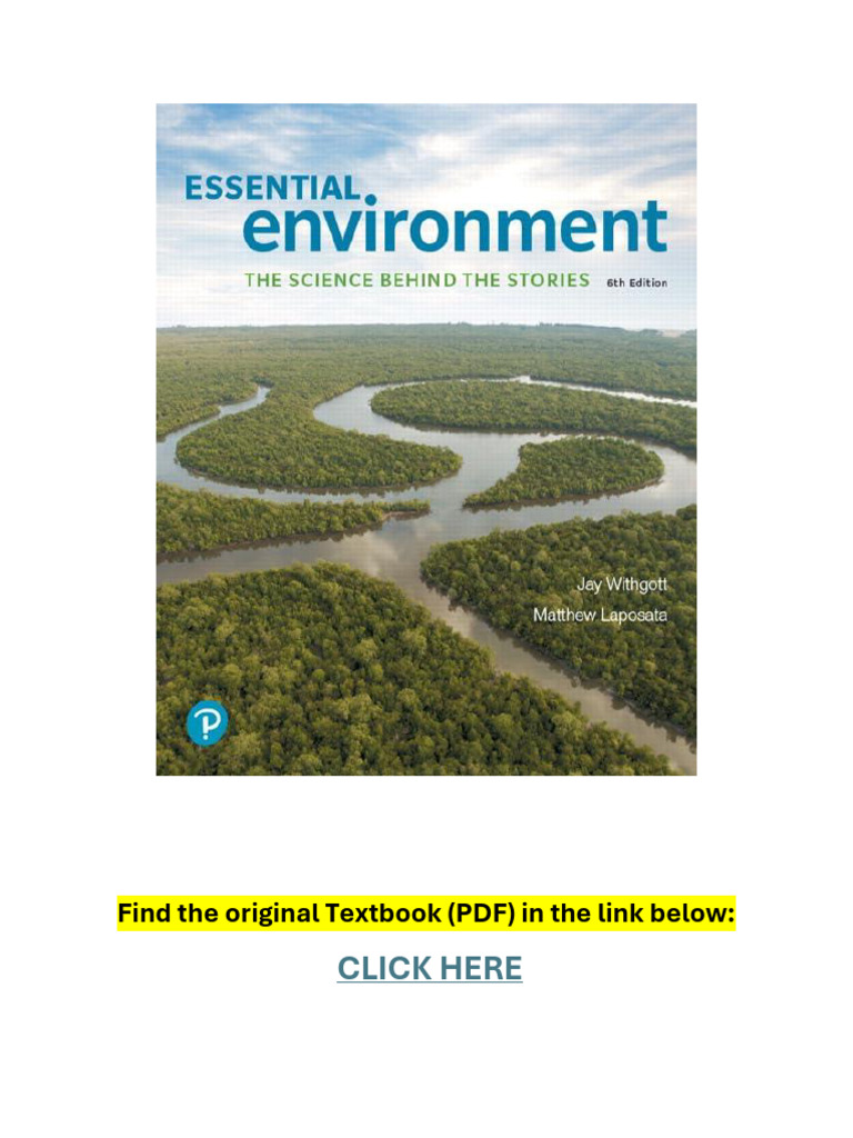 Essential Environment The Science Behind The Stories 6th Edition PDF ...
