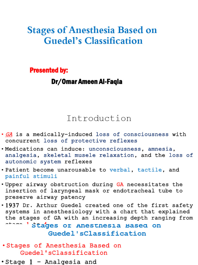 Stage Of Anesthesia Pdf