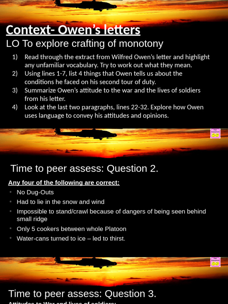 Owen's Letters and Exposure | PDF